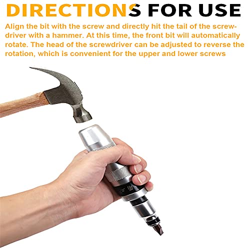 Impact Screwdriver Set – 12pcs Impact Screwdriver Set Manual Reversible ...
