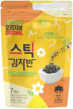 Amazon.com: [KIMDAEGAM] Seaweed Flake Stick, Korean Traditional Snack ...