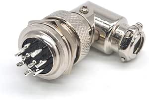 Amazon.com: 10Pcs GX16 9 Pin Metal Male Female Panel Connector, 16mm ...