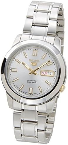 Amazon.co.jp: [セイコー] SEIKO SNKK09J1 SEIKO5 セイコーファイブ 日本製 自動巻き シルバー メンズ 腕 ...
