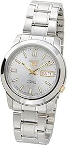 Amazon.co.jp: [セイコー] SEIKO SNKK09J1 SEIKO5 セイコーファイブ 日本製 自動巻き シルバー メンズ 腕 ...