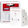 STATUS 3 Way Multi Plug Adapter | UK 3 Pin Multi Plug Adaptor ...