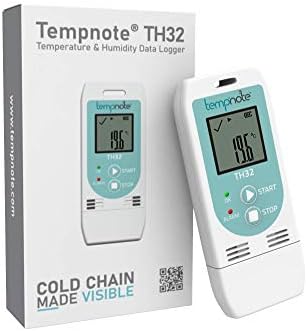 Tempnote TH32 Reusable Temperature and Humidity Data Logger, EN12830 ...