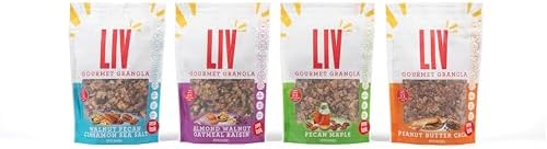 Amazon.com: Liv Gourmet Granola Variety Pack - 8oz (Pack of 4 ...