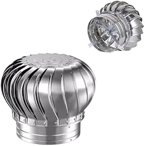Amazon.com: Rotating Ventilator Cap,Rotating Roof Vents, 4In 10In 12In ...