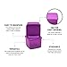 Buy Tupperware Plastic Container Cubix- 2 pieces, Purple Online at Low ...