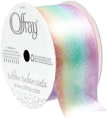 Amazon.com: Offray 289851 1.5" Wide Single Face Satin Craft and ...