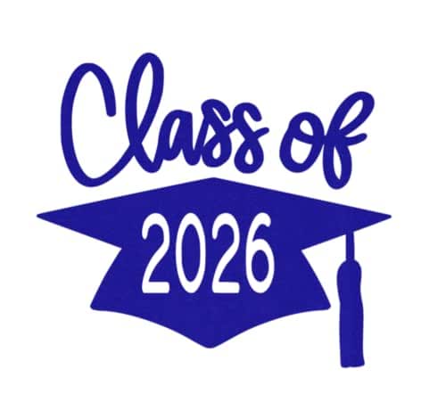 Amazon.com: Class Of 2026 Graduation Cap Vinyl Decal, Graduation T ...
