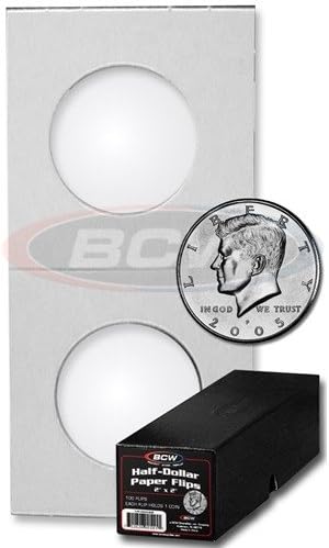 Amazon.com: BCW 100 Ct Premium Half Dollar Coin Holders Storage Box ...