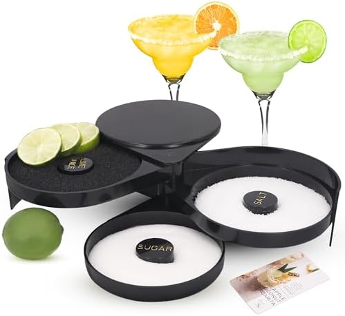 Amazon.com | Saltyvano - Margarita Salt Rimmer Set 3 Tier Glass Rimmer ...