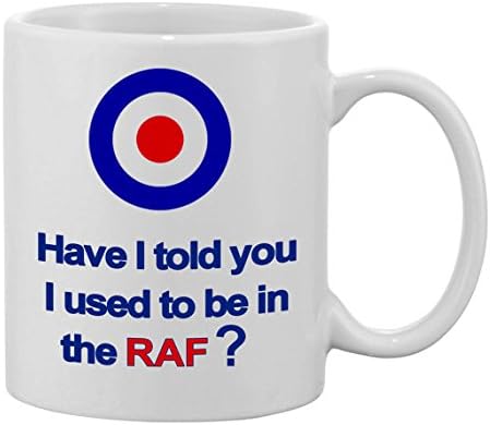 RAF Royal Air Force Mug, White Ceramic Military Novelty Gift Coffee Tea ...
