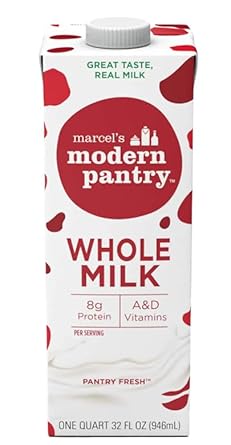 Amazon.com : Marcel's Modern Pantry Whole Milk One Quart 32 fl oz (946 ...