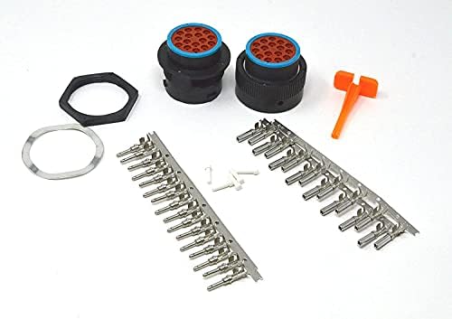 Amazon.com: Deutsch HDP20 Bulkhead 31-pin Connector kit, 14-16 AWG ...