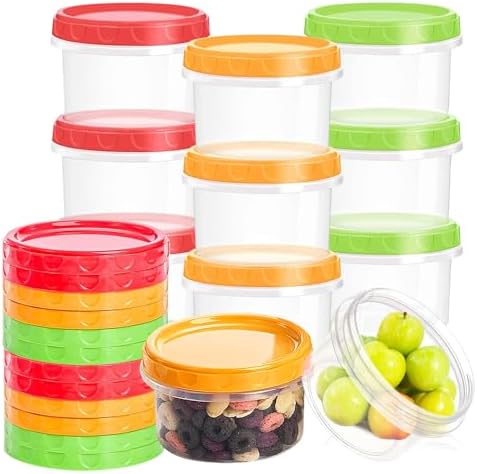 HEKOBAG 15PCS Small Food Containers with Lids, 8oz /250ml Reusable ...