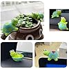 Amazon.com: Xxshcdz 4Pcs Mini Turtles Figurine Cute Tortoise Rear View ...