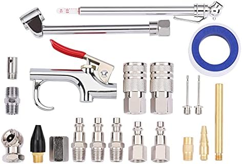 AIRTOON 21 Pieces Air Compressor Accessories 1/4 Inch NPT, Inflation ...