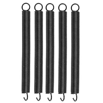 Orenic 5pcs Spring Extension Wire Dia 0.6mm OD 4mm Long 50mm Tension ...