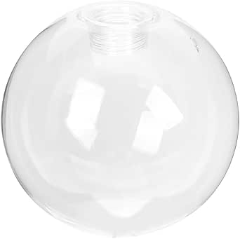 jojofuny Glass Globe Lamp Shade Replacement Clear,150mm Transparent ...