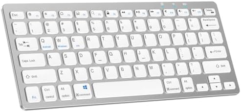 IVEOPPE Wireless Bluetooth Backlit Keyboard Lightweight Slim for iOS ...