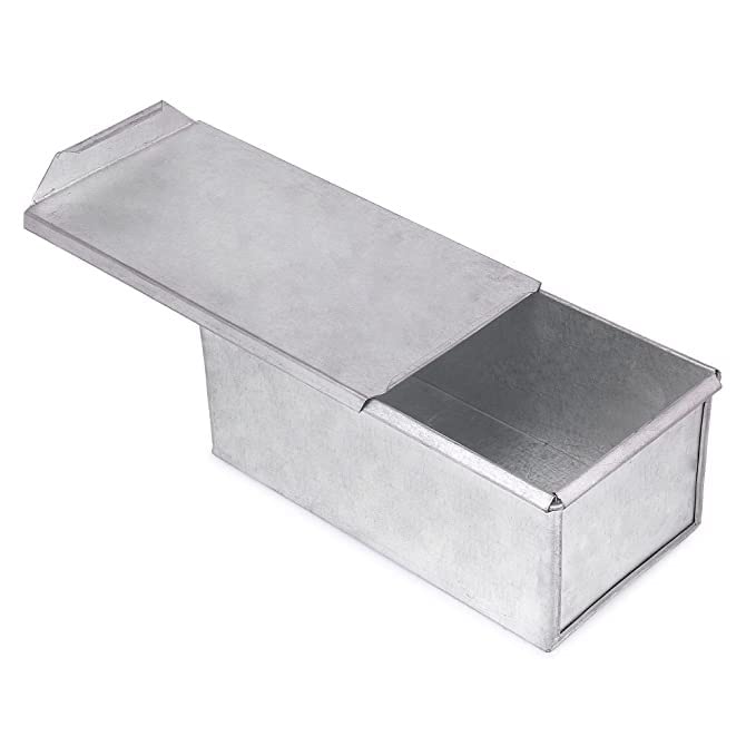 UK Baker Rectangular Bread Mould/Tin Box with Cover for Baking - 400gms ...