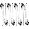 Amazon.com: OULIGET Thick Heavy weight Dinner Soup Spoons,Stainless ...