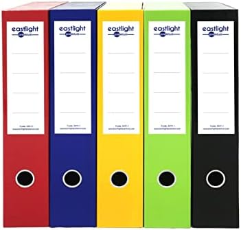5 x Eastlight Classic Box file, Foolscap Assorted colours : Amazon.co ...