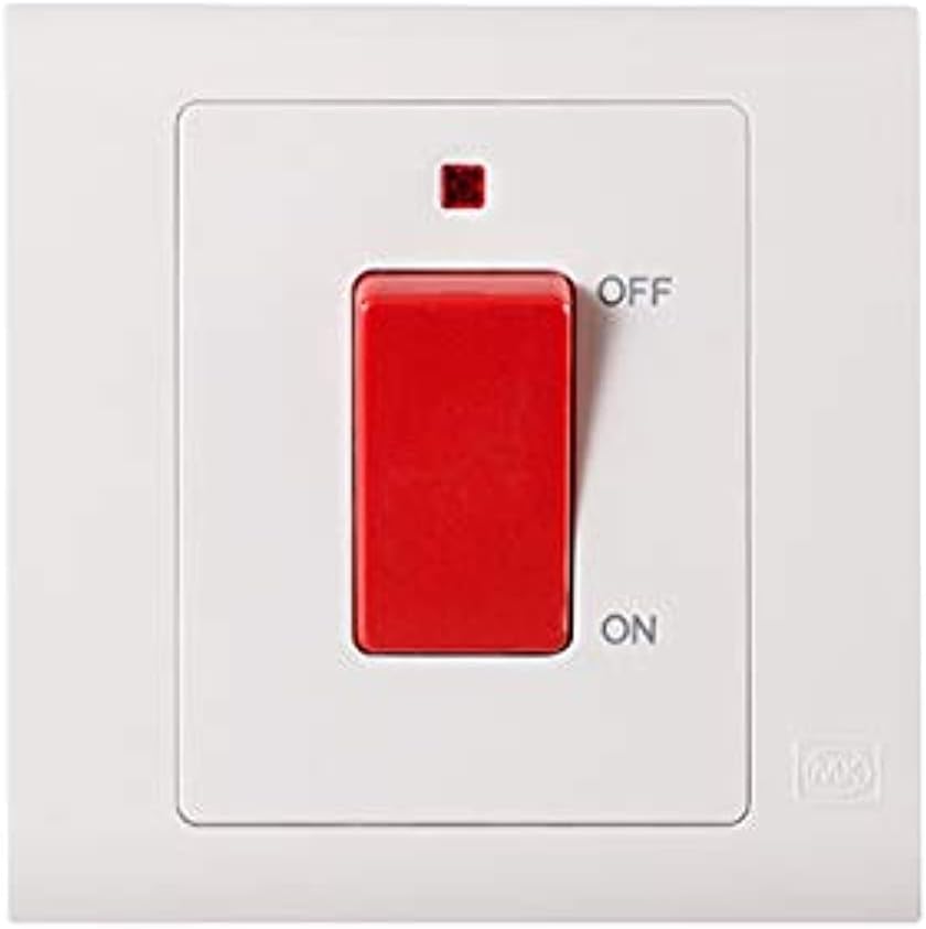 MK Essentials 1G 13A Switched Fused Connection Unit with NEON : Amazon ...