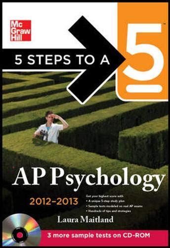 Amazon.com: 5 Steps to a 5 AP Psychology with CD-ROM, 2012-2013 Edition ...
