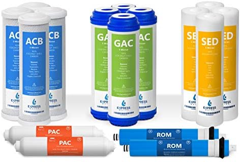Amazon.com: Geekpure 5 Stage Reverse Osmosis Replacement Filter Set ...