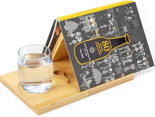 Amazon.com : Foldable Wooden Triangle Book Holder, Book Rest with Cup ...