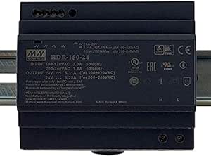 Amazon.co.jp: Meanwell HDR-150-24 電源 - 150W 24V 6.25A - ウルトラスリム: DIY・工具・ガーデン