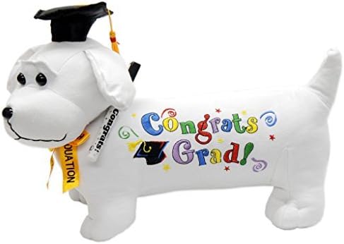 Amazon.com: YMCtoys - Graduation Autograph Stuffed Dog with Pen, Words ...