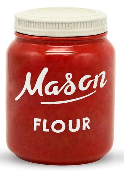 Amazon.com: Mason Jar Flour Container - Decorative Canister for Flour ...