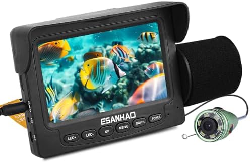 Amazon.com : ESANHAO Underwater Fishing Camera for Rod Portable DVR ...