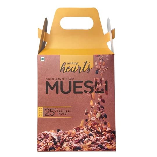 Melting Hearts Millet Muesli Fruits & Nuts 500g : Amazon.in: Grocery & Gourmet Foods