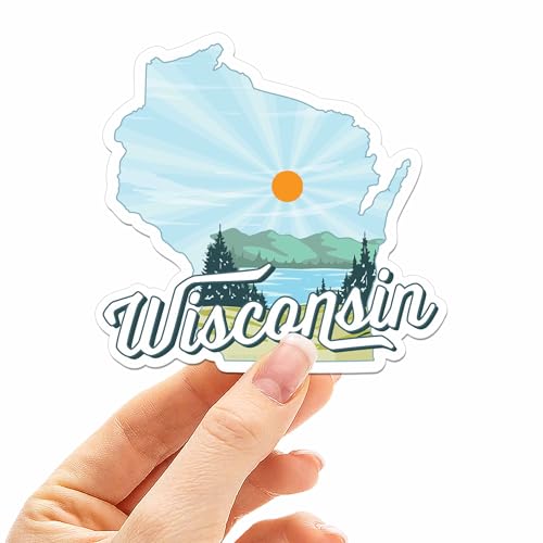 Amazon.com: Wisconsin Lakes Sticker for Hydroflask - Cool Midwest ...