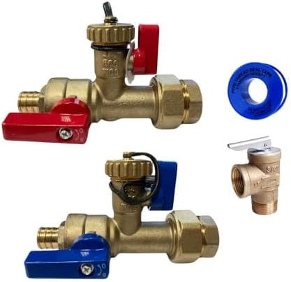 3/4 in. PEX B Tankless Water Heater Isolation Service Valve with ...