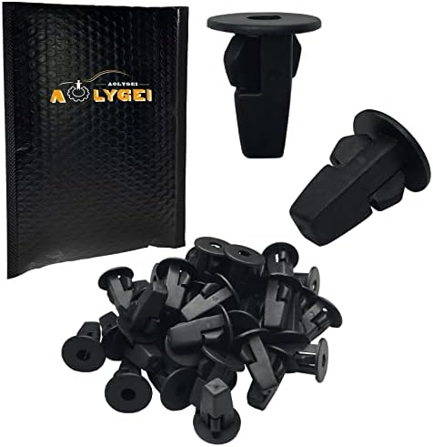 Rexka 40pcs Fender Liner Wheelhouse Liner Mud Guard Nylon Screw Grommet ...