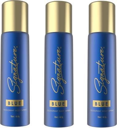 Buy SIGNATURE Blue Deo Deodorant Spray - For Men & Women (70 ml, Pack ...