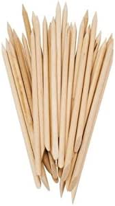 SYG Lot de 100 bâtons de manucure repousse-cuticules en bois d'oranger ...