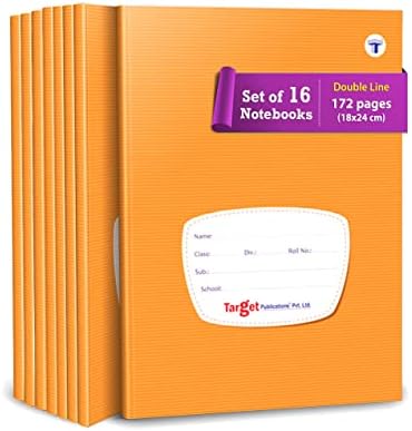 TARGET PUBLICATIONS Double Line Notebooks for Kids | 172 Ruled Pages ...