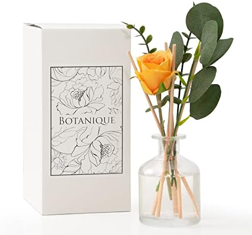 Amazon.com: Botanique Yellow Rose & Eucalyptus Floral Decorative ...