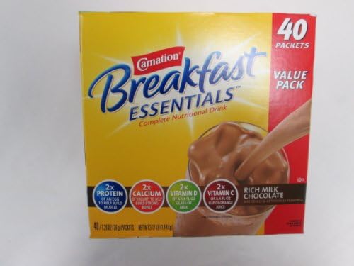 Amazon.com: Carnation Breakfast Essentials 40-1.26oz Packets - Rich ...