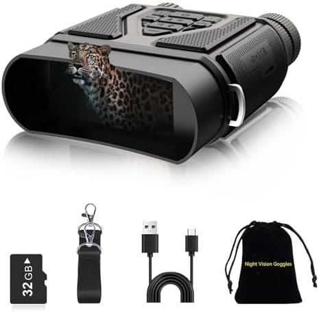 Amazon.com: 4K Digital Night Vision Goggles Binoculars for Total ...