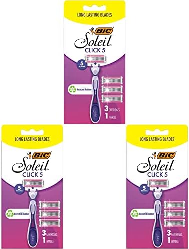 Amazon.com: BIC Soleil Click 5 Women's 5-Blade Disposable Razor, 1 ...