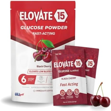 Amazon.com: Fast Acting Glucose Powder Packets, Black Cherry - Quick ...