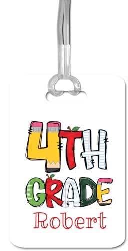 Amazon.com: Personalized Backpack Name Tag for Kid - First Day Gift for ...