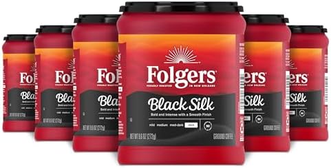 Amazon.com : Folgers Black Silk, Dark Roast Ground Coffee : Grocery & Gourmet Food