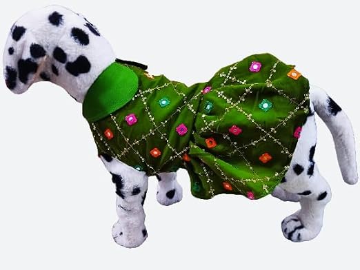 Dog Dress with Lovely Frock Pet Apparel Dog Clothes for Wear Ethnic ...