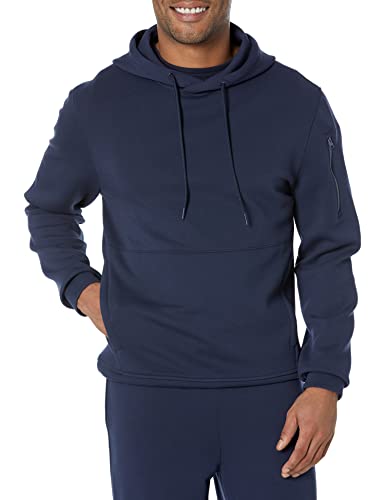 Amazon Essentials Men's Active Sweat Hooded Sweatshirt, Navy, Large ...
